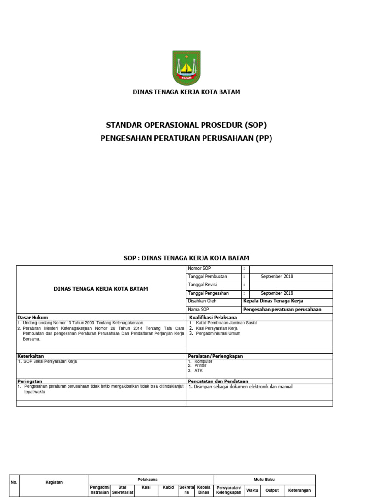 Sop Pengesahan PP | PDF