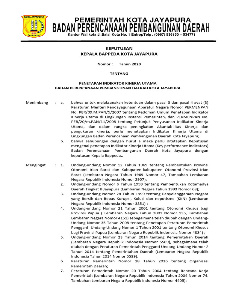 IKU Bapeda 2021 | PDF