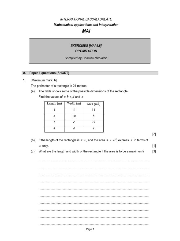 (Mai 5.5 Optimization | PDF