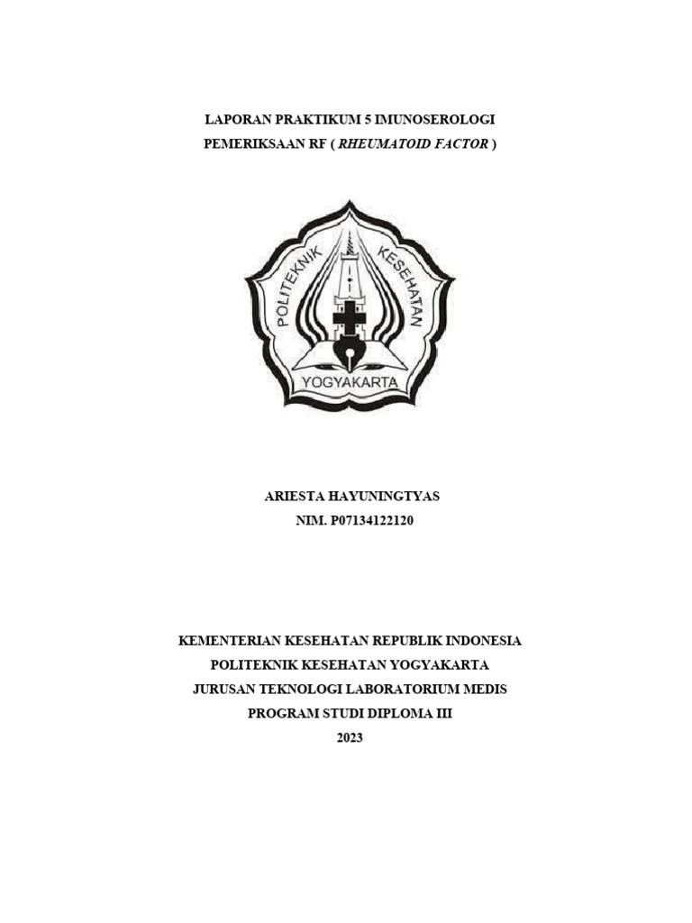 LP5 - Pem RF - Ariesta Hayuningtyas - P07134122120 | PDF