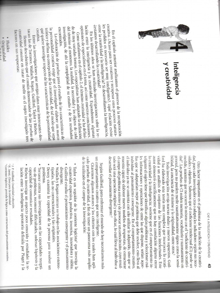 Inteligencia y Creatividad - El Proceso Creativo | PDF Inteligencia y Creatividad - El Proceso Creativo | PDF