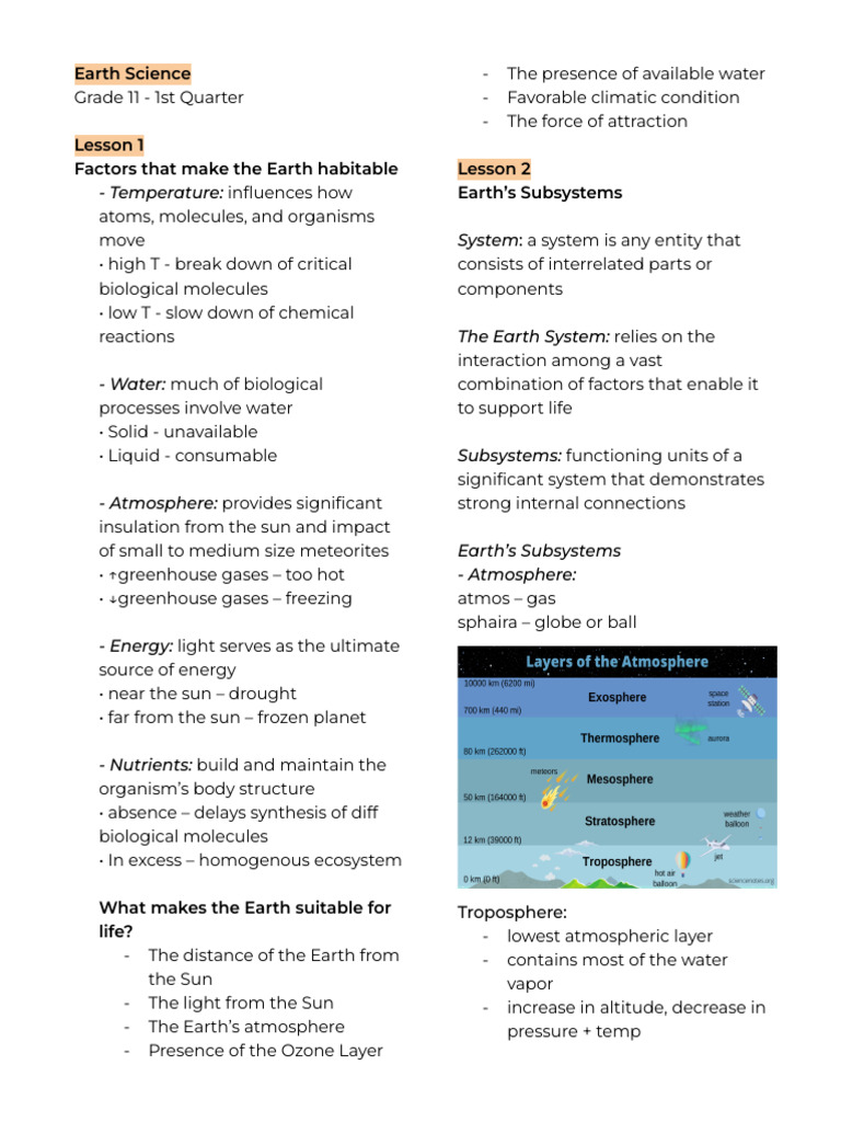 Earth Science Reviewer | PDF | Soil | Rock (Geology)
