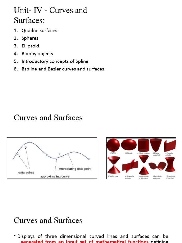 Unit 3 | PDF | Sphere | Spline (Mathematics)