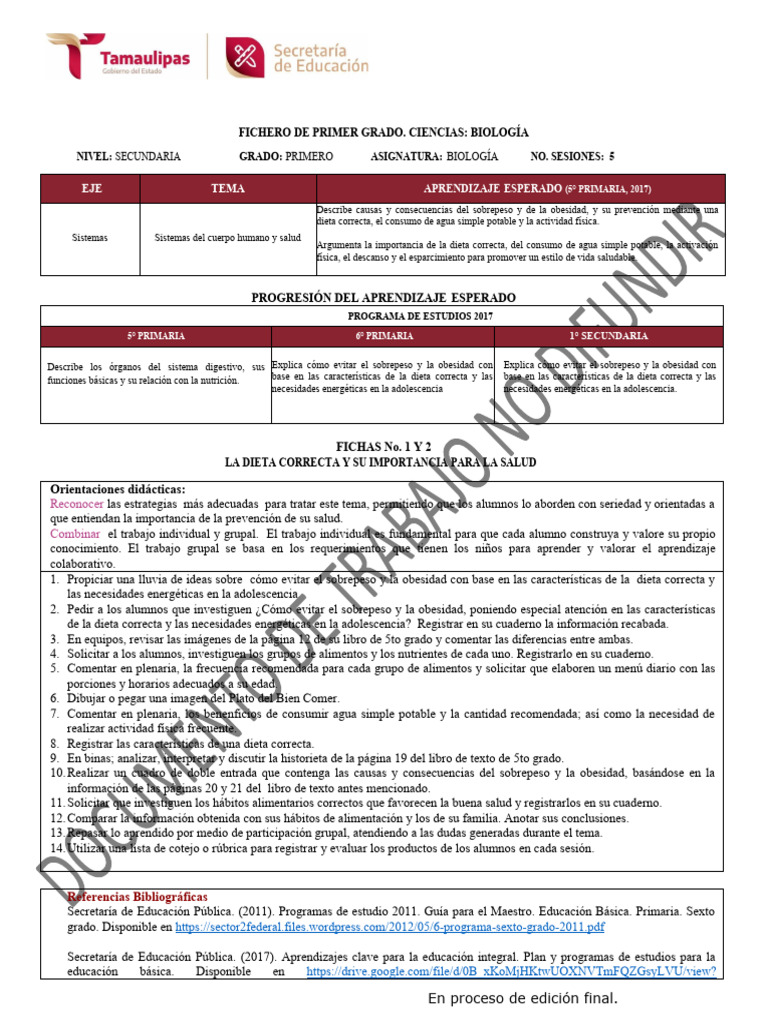 Fichero de Ciencias. Primer Grado. Biología | PDF | Educación primaria ...