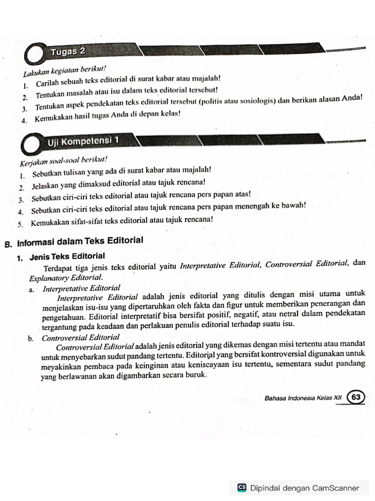 Jenis Jenis Teks Editorial | PDF