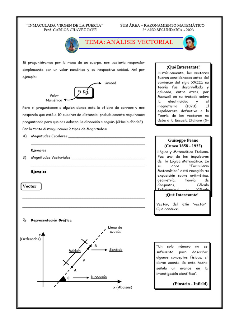 14) Analisis Vectorial | PDF | Vector Euclidiano | Matemáticas