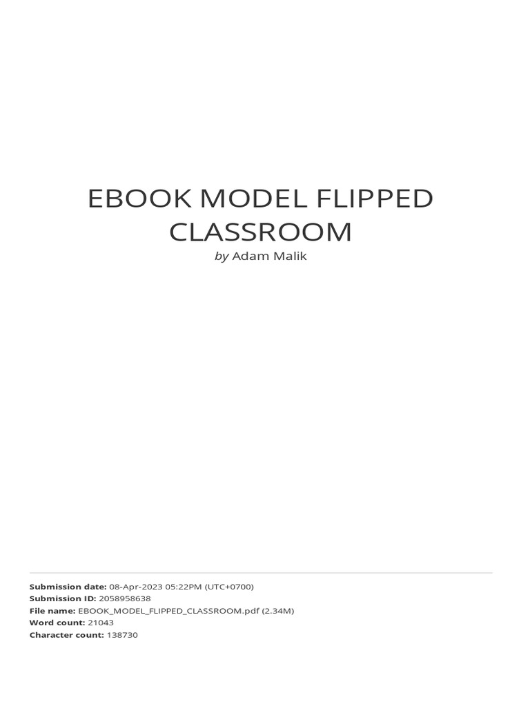Buku Flipped Classroom | PDF