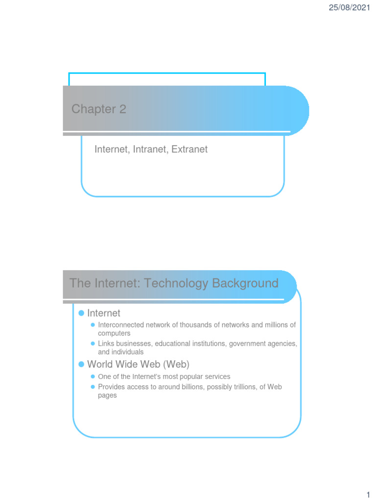 Chapter 2 Internet Intranet Extranet | PDF
