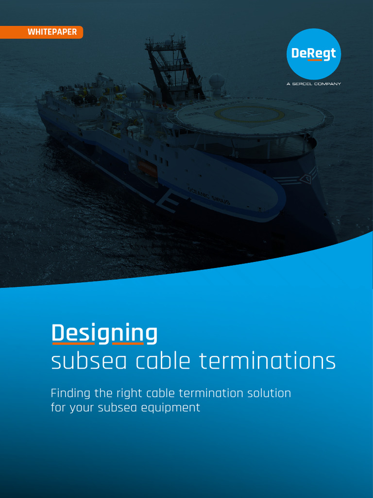 Ebook Designing Subsea Cable Terminations | PDF