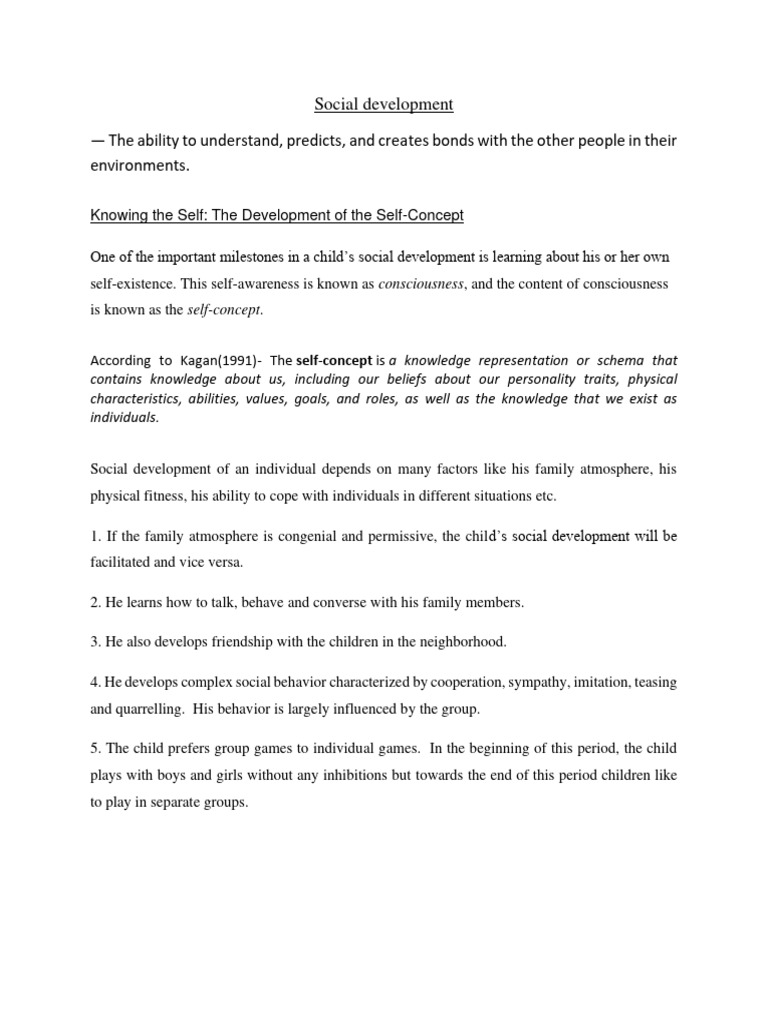 Social Development | PDF