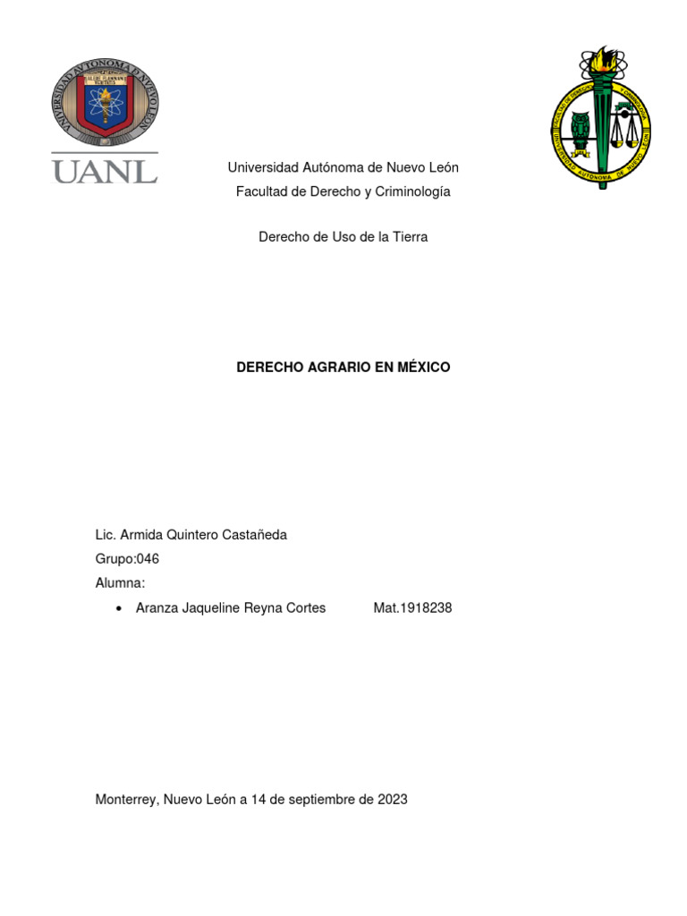 Derecho de Uso de La Tierra | PDF | Agricultura | Propiedad