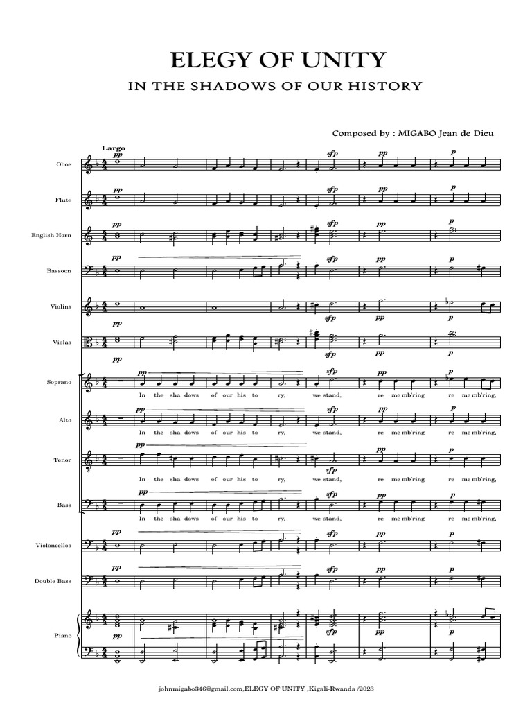 Elegy of Unity | PDF | Musical Compositions | Music Technology