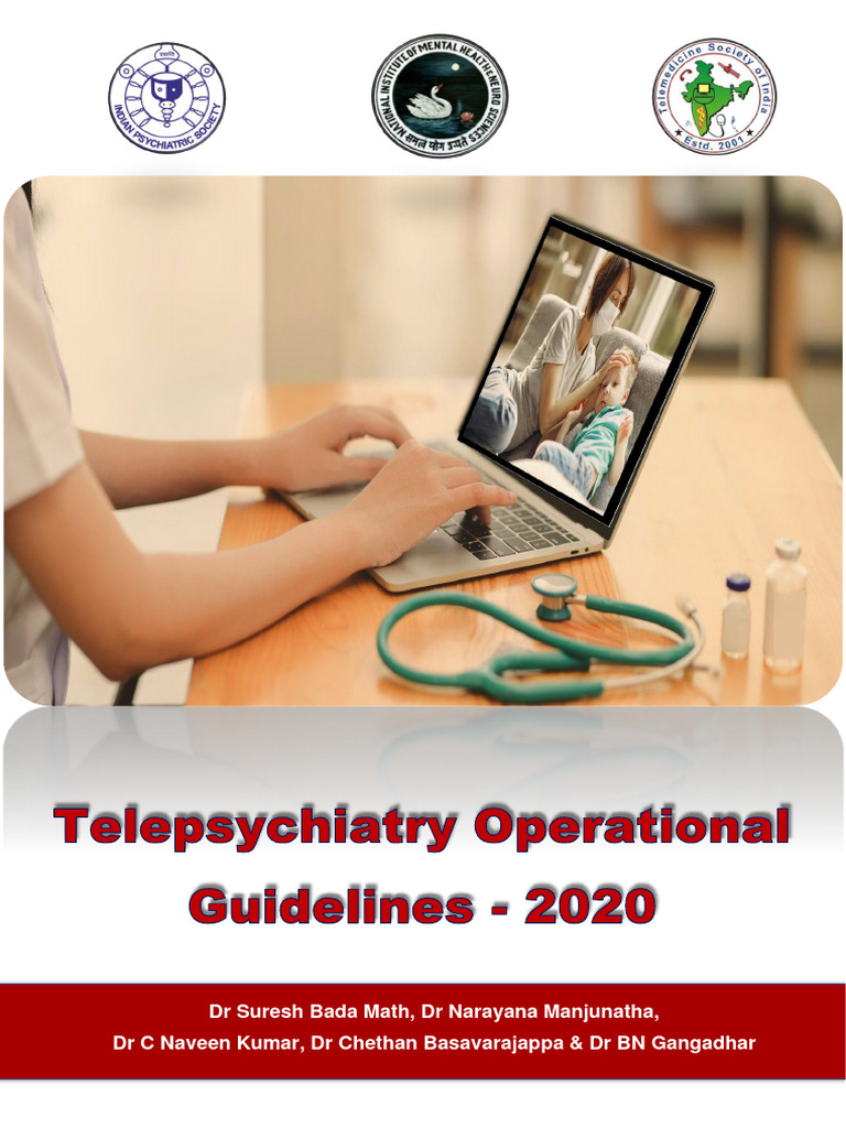 Telepsychiatry Operational Guidelines 2020 | PDF | Electronic Health ...