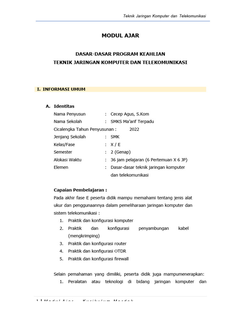 Modul Ajar | PDF