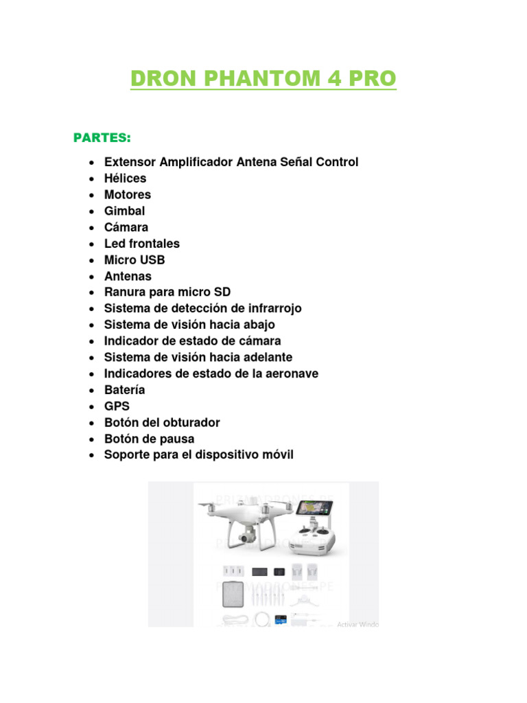 Dron Phantom 4 Pro | PDF