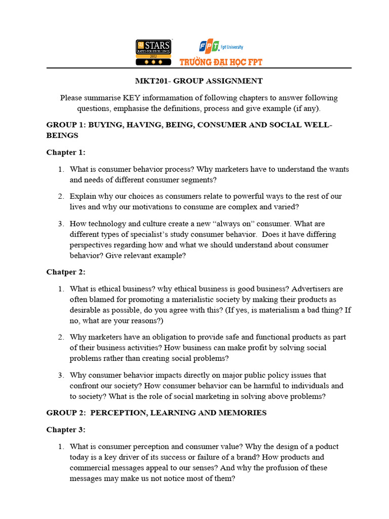 MKT201-Group Assignment - Fall 2023 | PDF