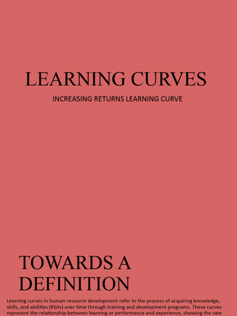 Learning Curves | PDF
