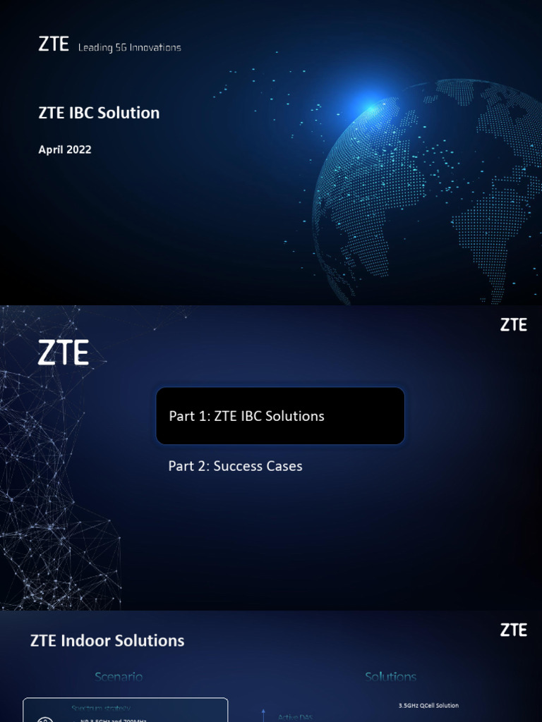ZTE IBC Solution - 20220419 | PDF | Mimo | Cable Television
