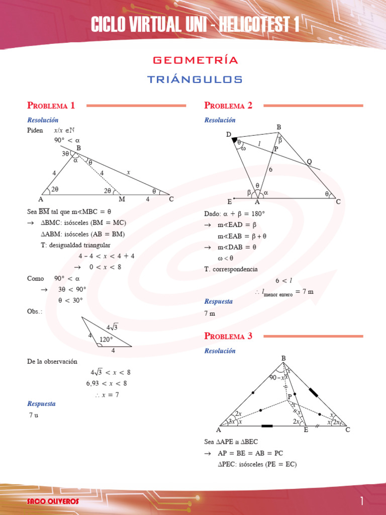 3 - Geom - 5° UNI - Cap2 - Tarea | PDF