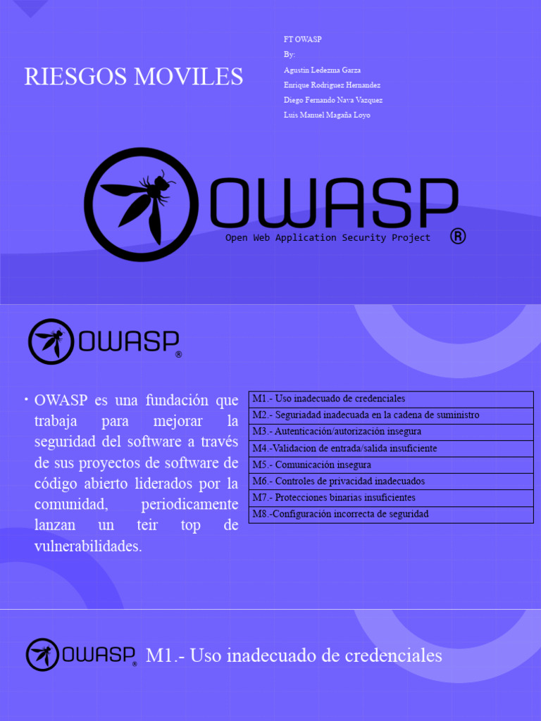 Riesgos Moviles OWASP | PDF