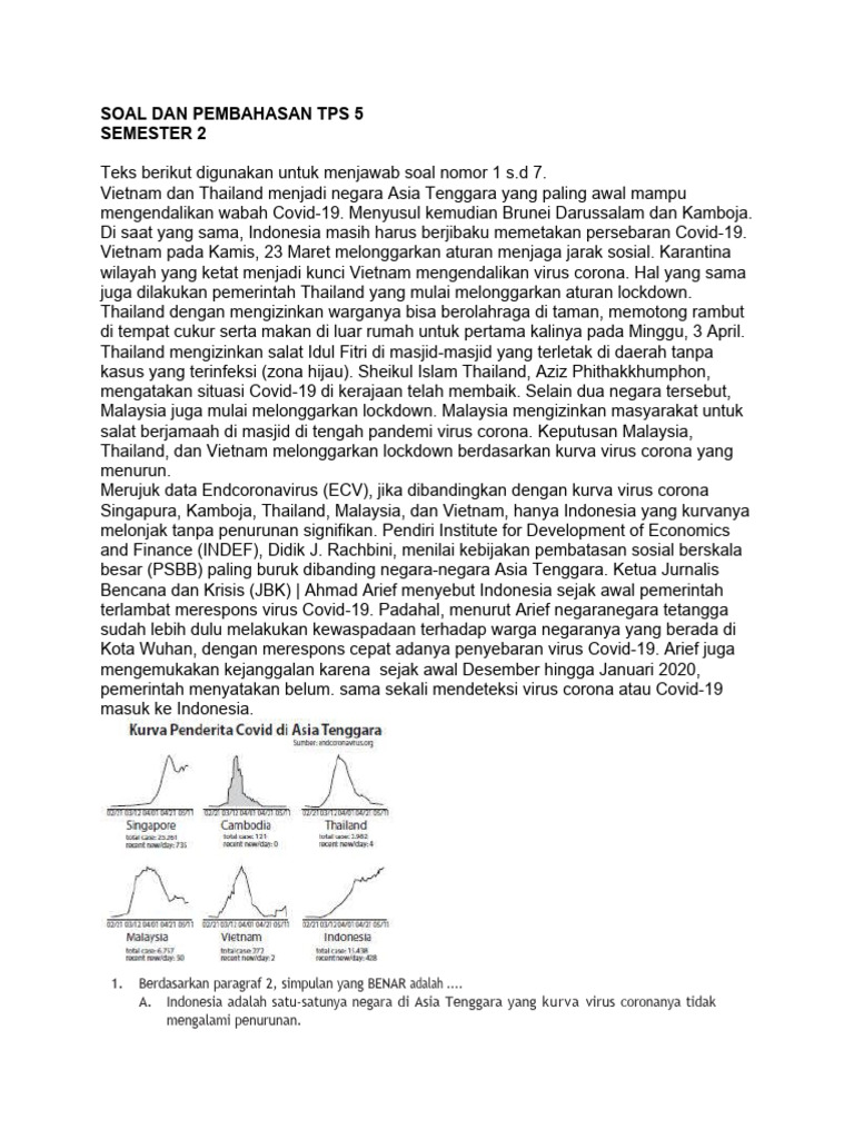 Soal Dan Pembahasan Tps | PDF