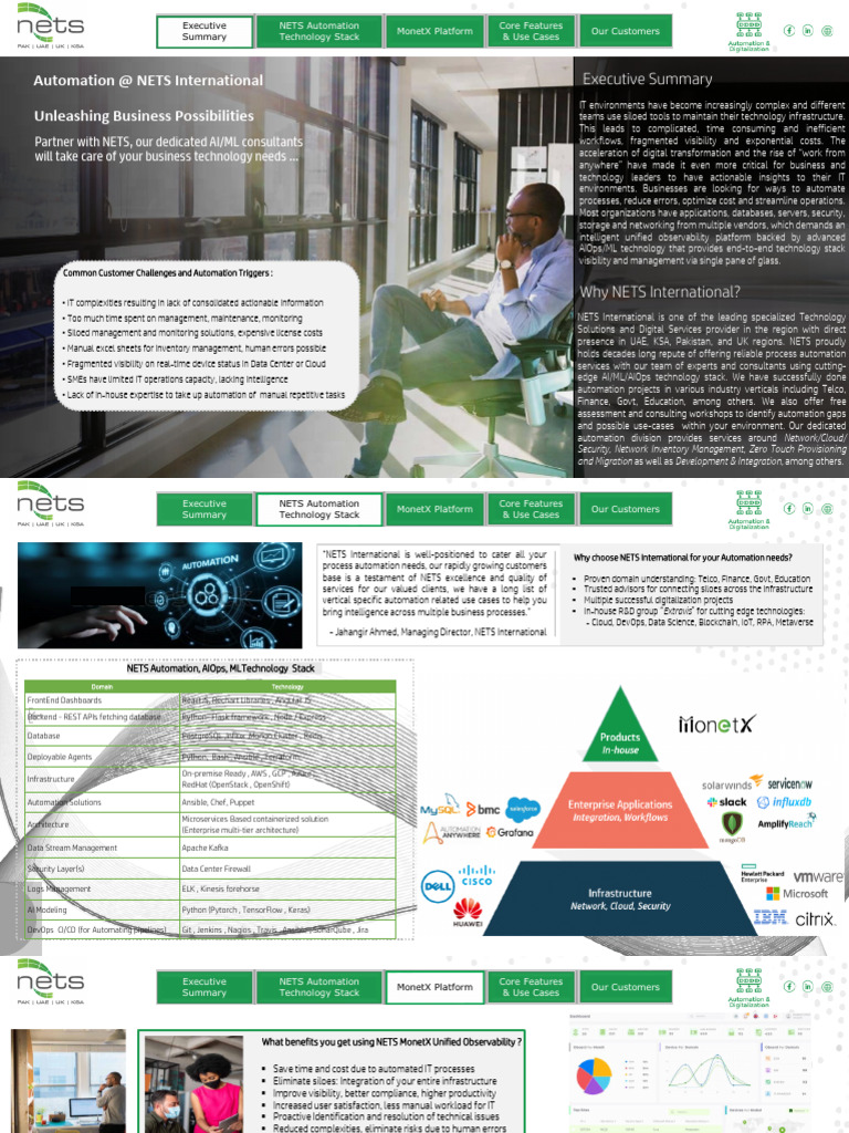 Digital Flyer - NETS Automation and MonetX - Sept22 | PDF | Cloud Computing | Automation
