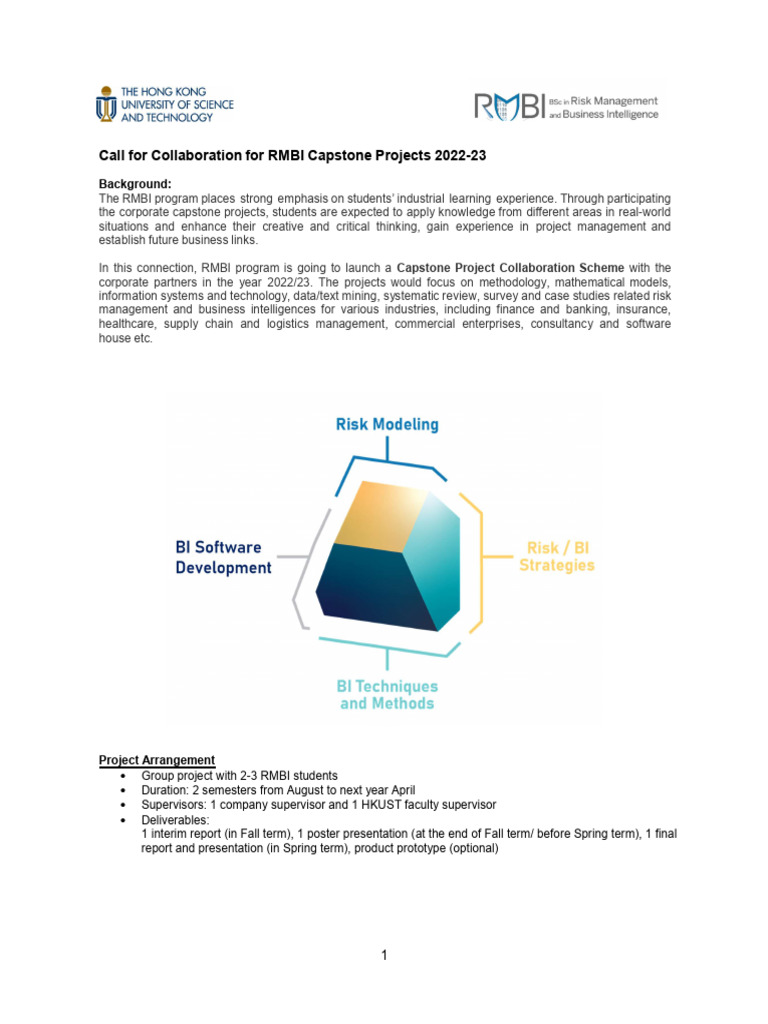 RMBI Capstone Project Collaboration 2022-23 | PDF | Analytics | Artificial Intelligence