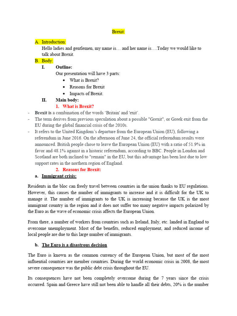 Brexit | PDF | Brexit | United Kingdom