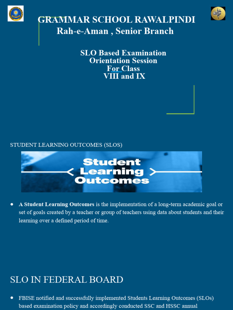 SLO Based Orientation | PDF | Information | Physics