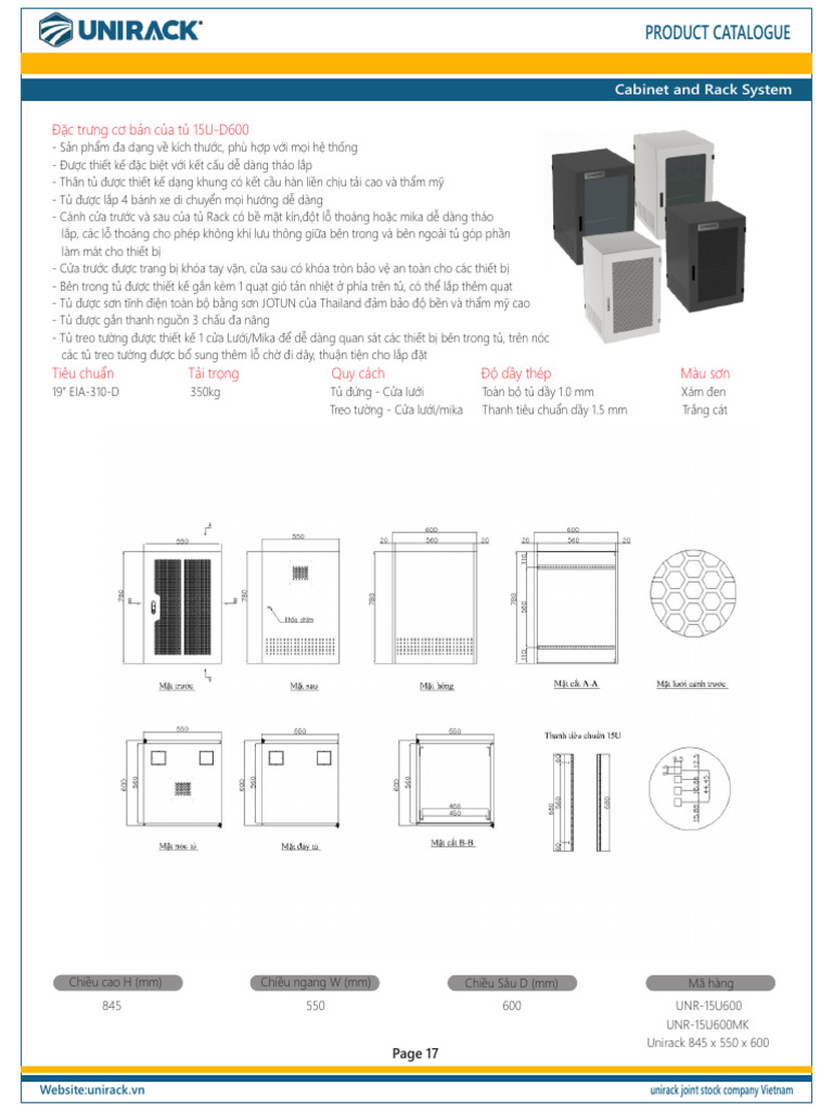 Rack 15U D600 | PDF