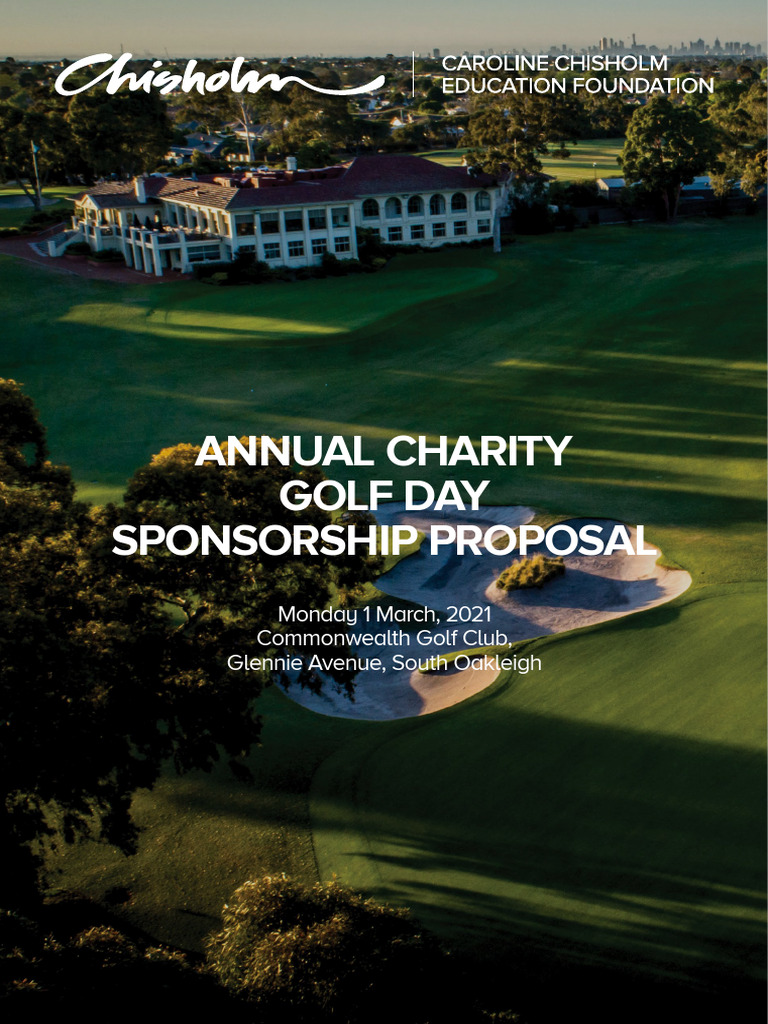 Annual Charity Golf Day Sponsorship Proposal | PDF