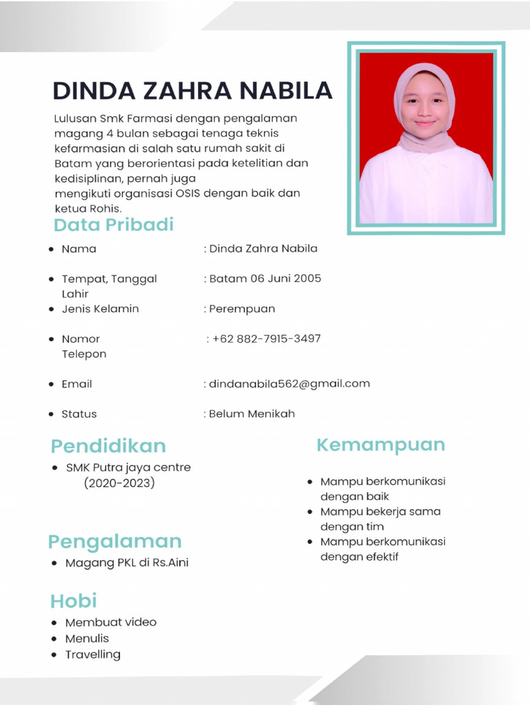 CV Dinda | PDF