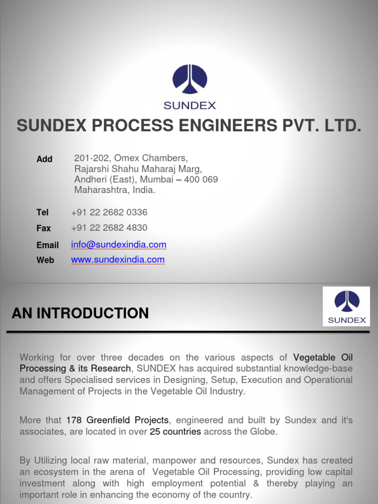 Sundex Presentation | PDF