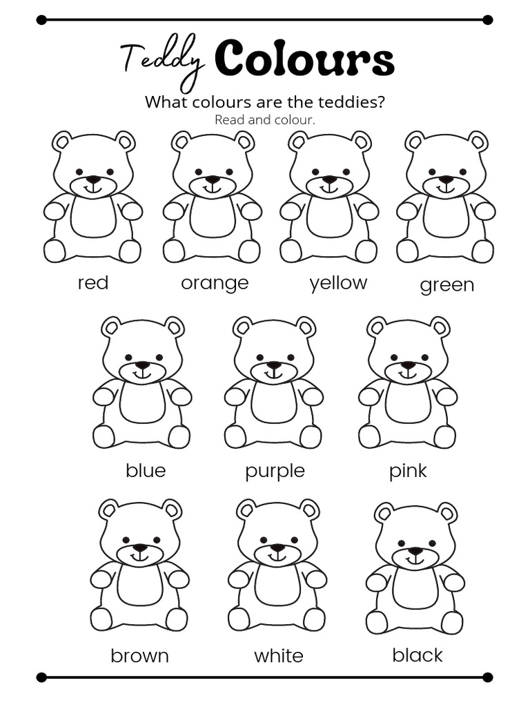 Colours Teddy Bear | PDF
