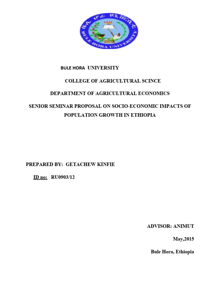 Gech Senior Seminer Reaserch | PDF | Economic Growth | Poverty