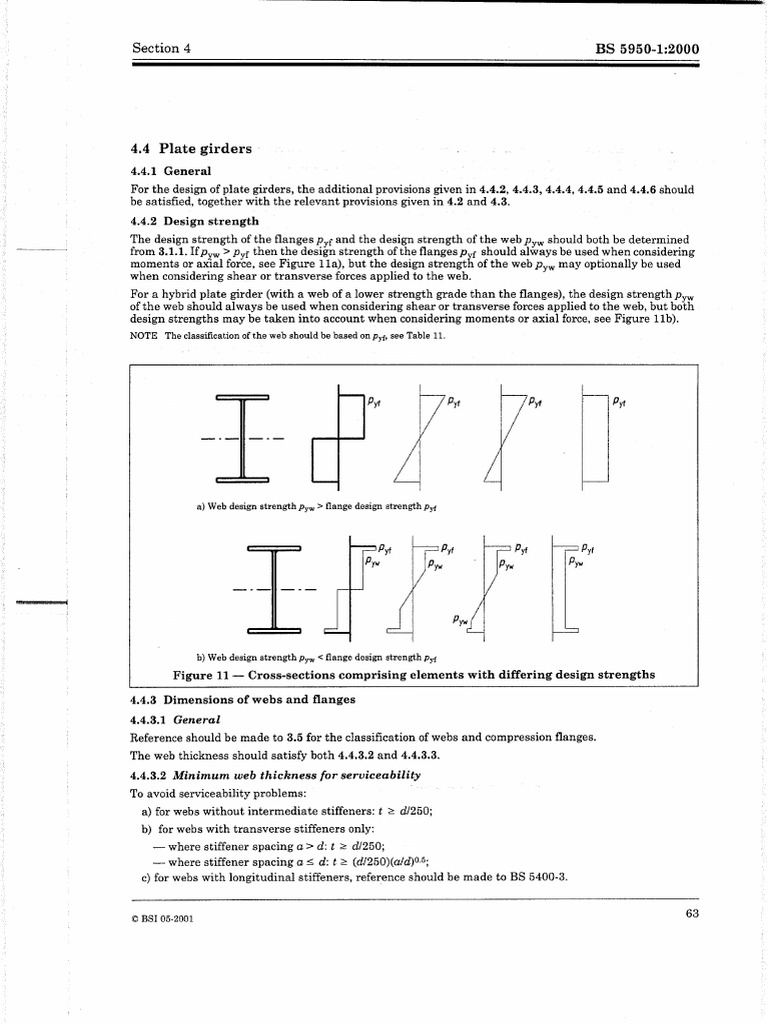 BS 5950-1-2000 Structural Use of Steelwork - Part71 | PDF