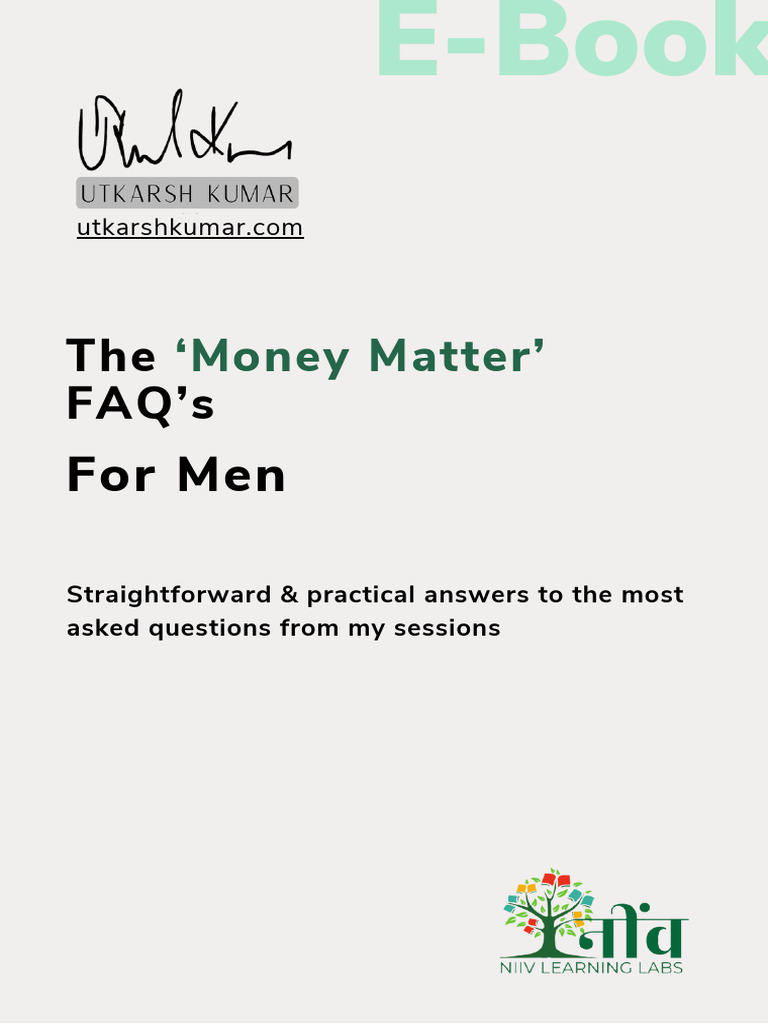 The Money Matter FAQs-For Men | PDF | Loans | Interest
