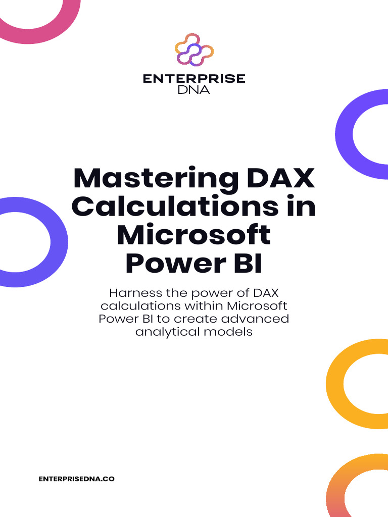 Mastering DAX Calculations in Microsoft Power BI | PDF | Data ...