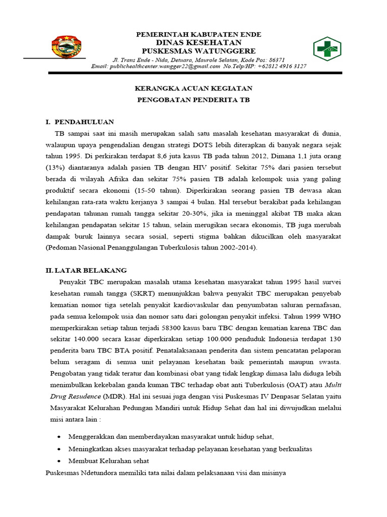 KAK TBC - Pengobatan Penderita TB | PDF
