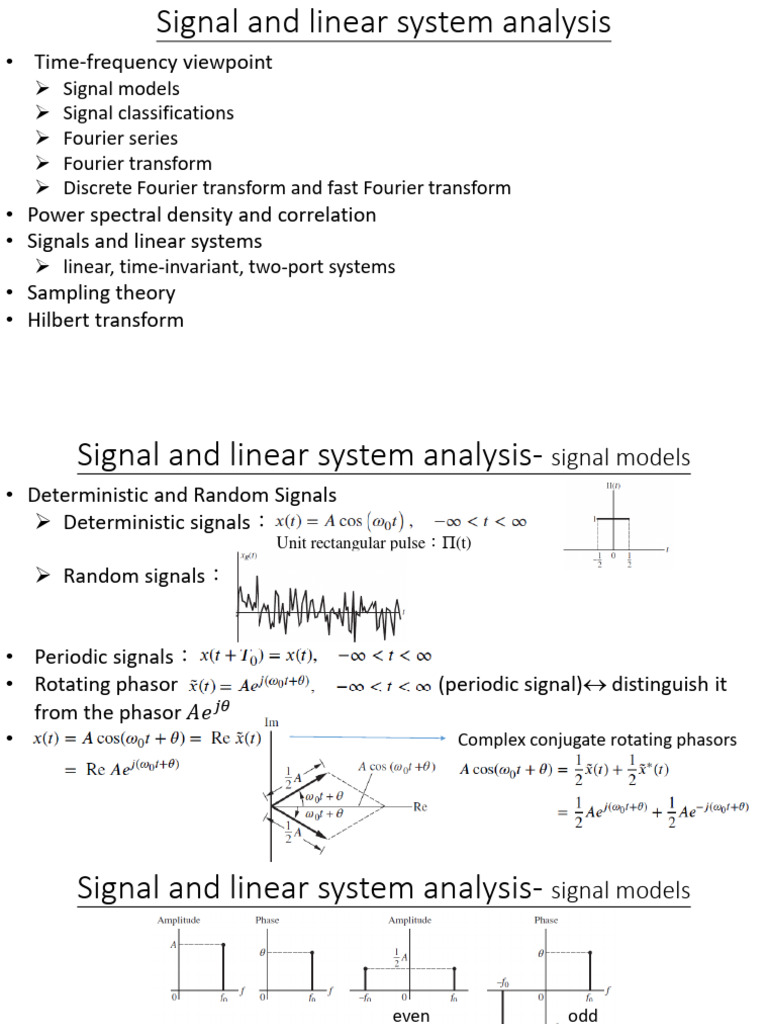 2.signal and Linear System Analysis | PDF | Filter (Signal Processing) | Bandwidth (Signal ...