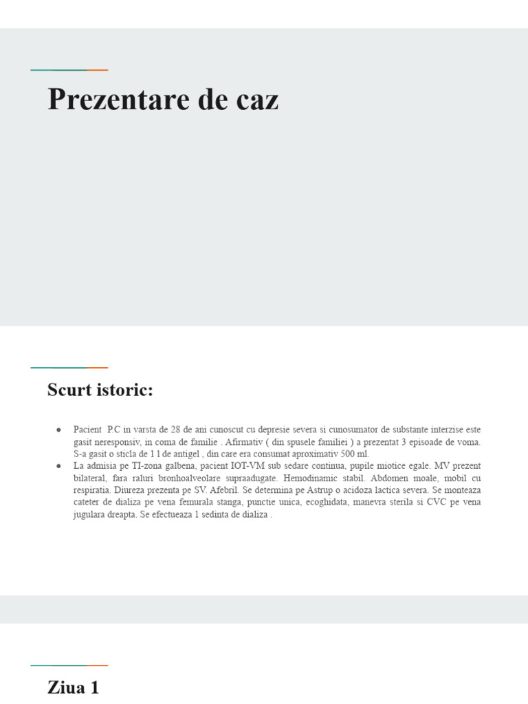 Prezentare de Caz-2 | PDF