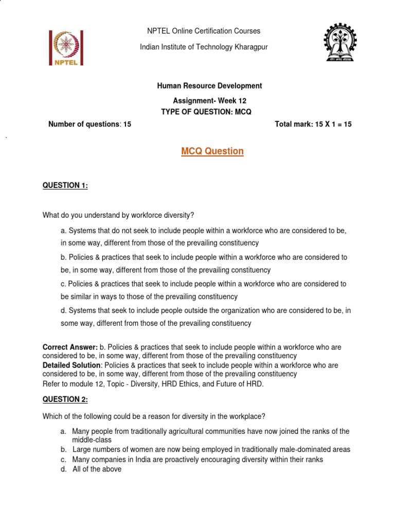 Assignment 12 HRD | PDF