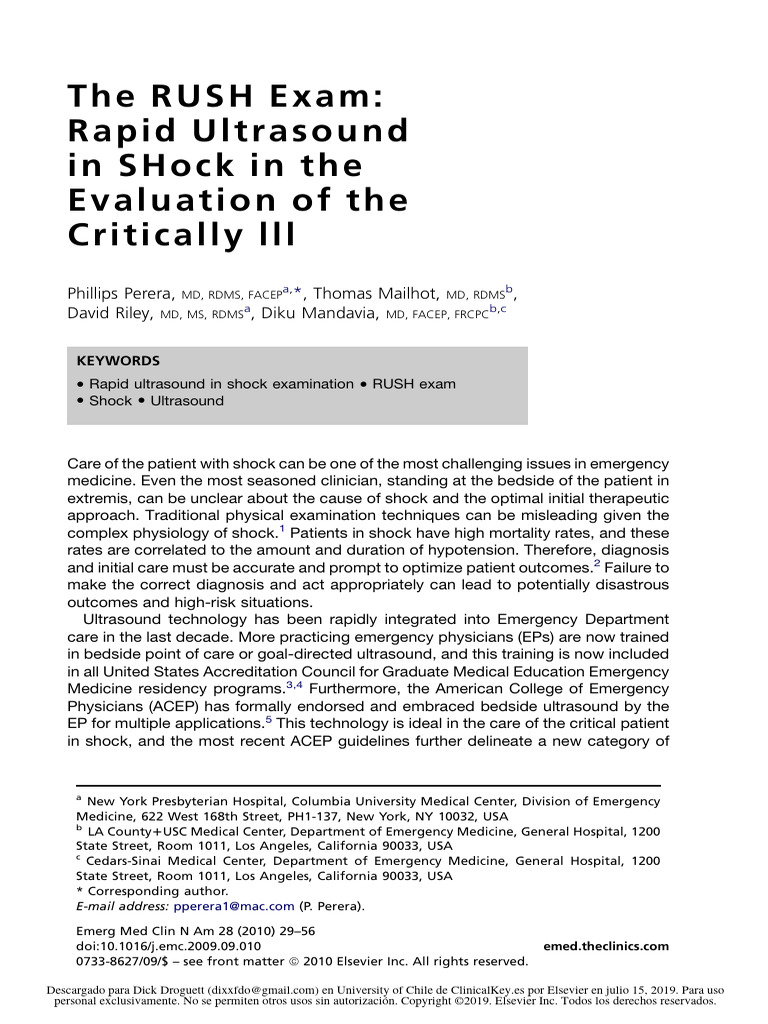 Protocolo RUSH. EMC, 2010 | PDF