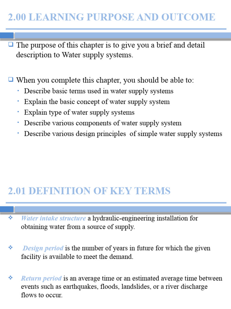 Water Supply System | PDF | Water Supply | Water Supply Network