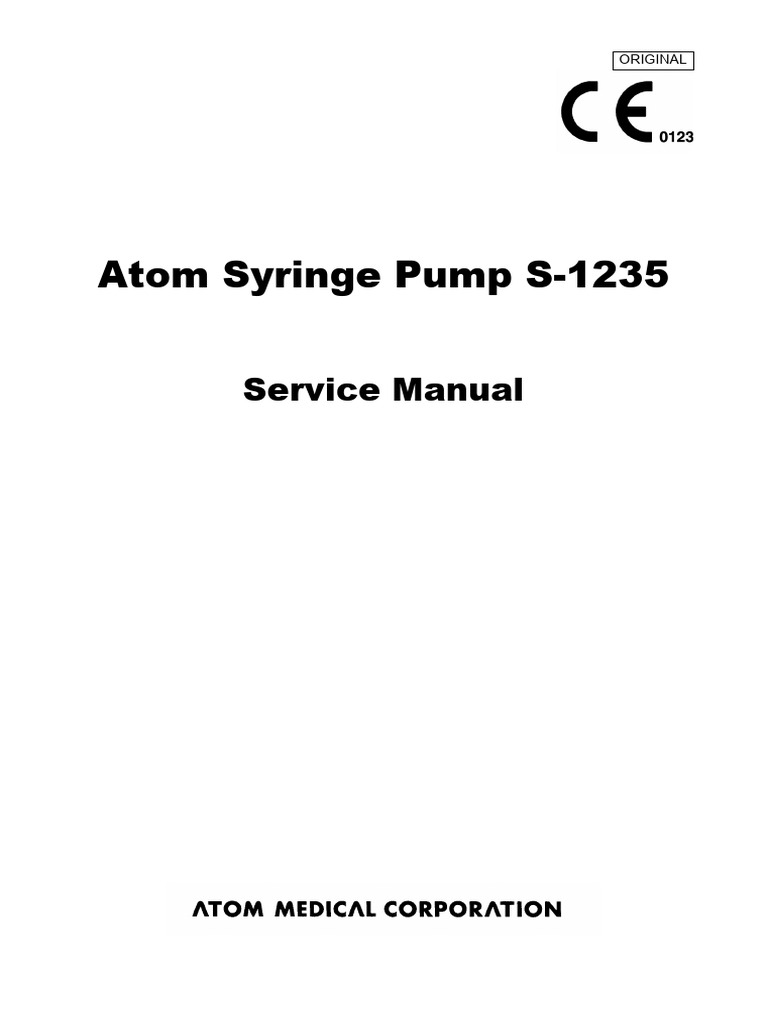 Atom Syringe Pump S-1235 - E12S156 | PDF | Physical Sciences | Electrical Engineering