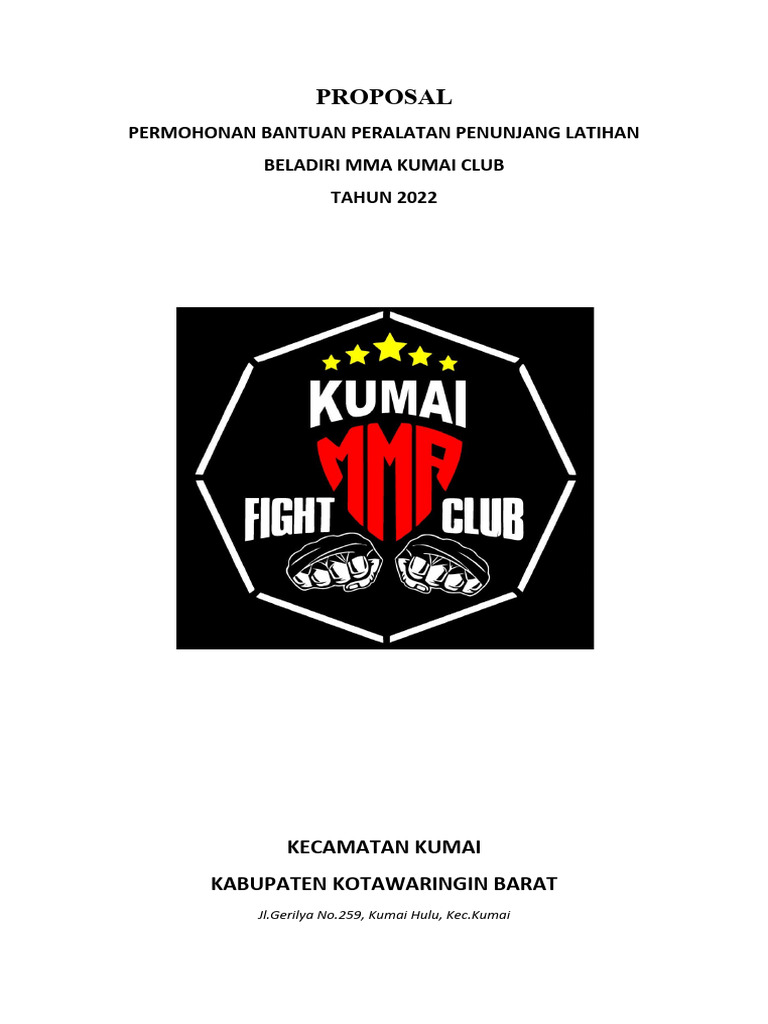 PROPOSAL MMA Kumai | PDF