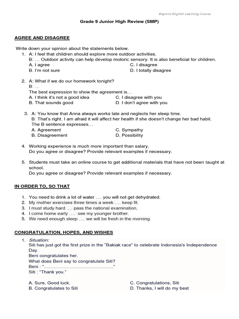 Grade 9 Review | PDF