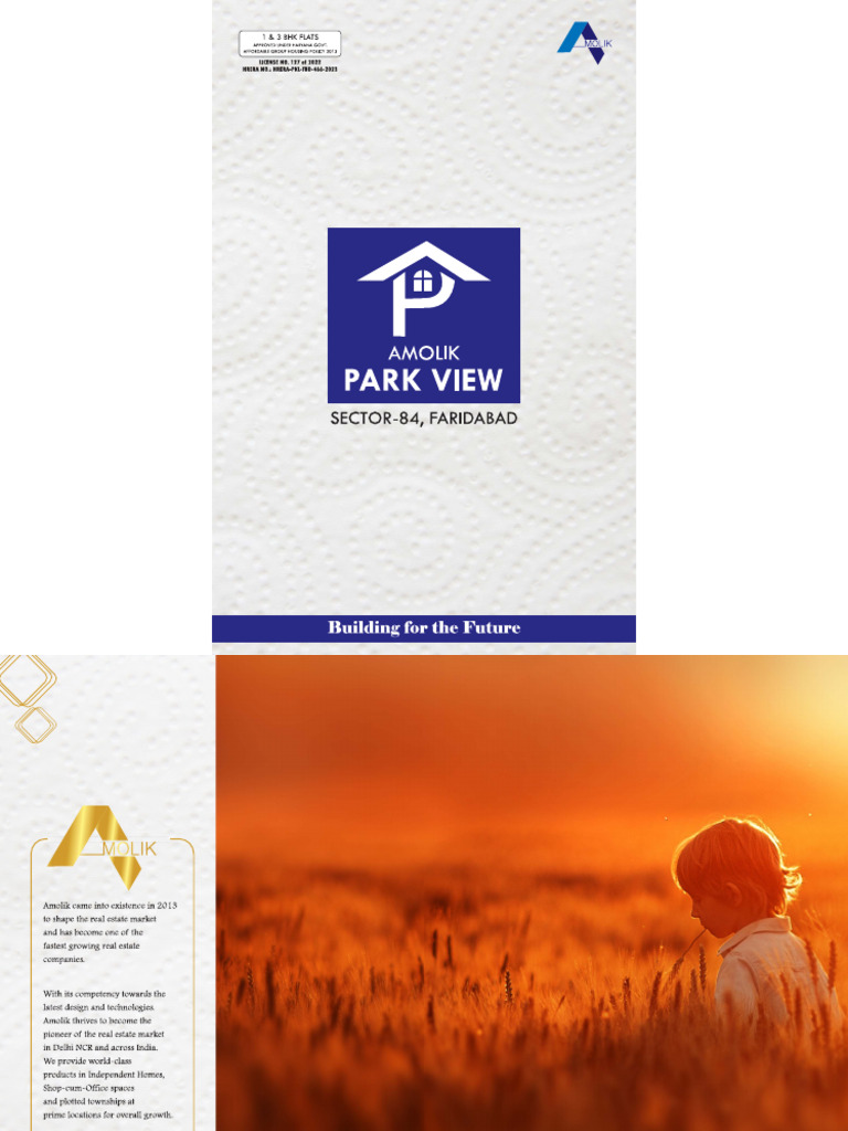 Amolik Park View Final Brochure | PDF