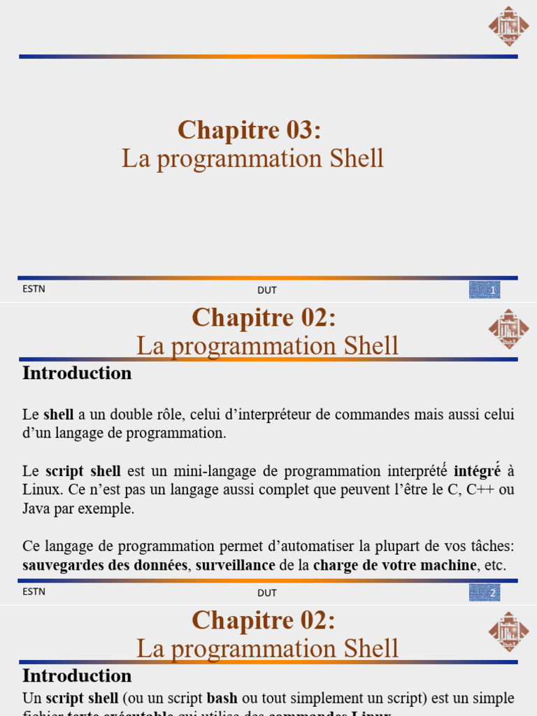 Commands & Programmation - Cours | PDF