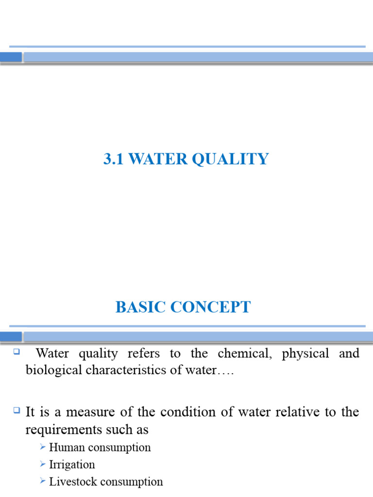 Water Quality & Treatment | PDF